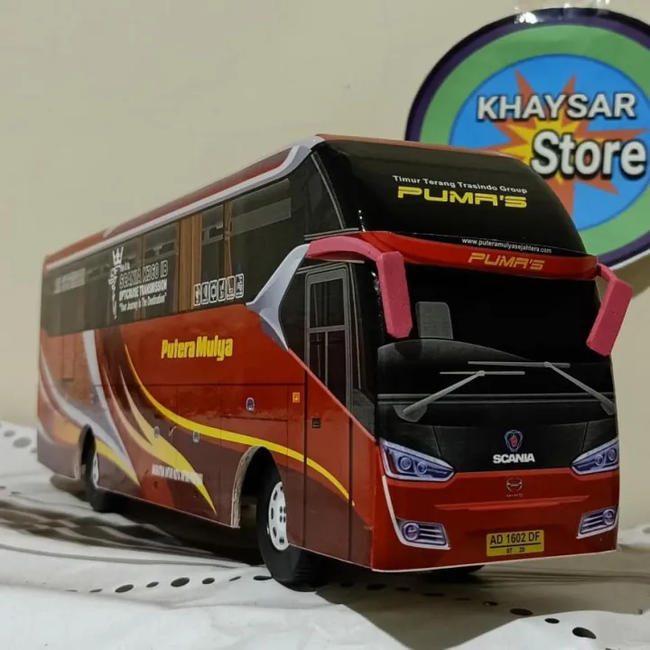 Miniatur bus bis sr2 putra mulya | Lazada Indonesia