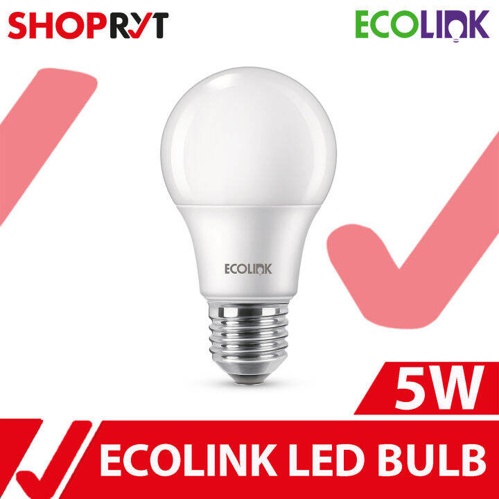 Ecolink LED Bulb 5W Cool Daylight / Warm White | Lazada PH