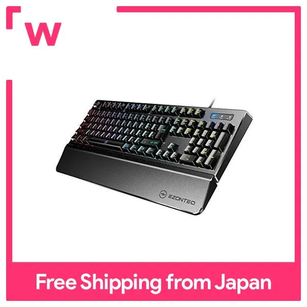 Gaming keyboard With palm rest RGB 16.8 million colors 8 types LED ...