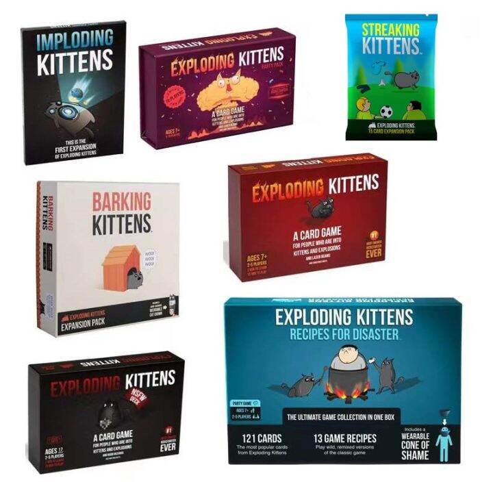English Table Game Exploding Kittens Exploding Kittens Streaking ...