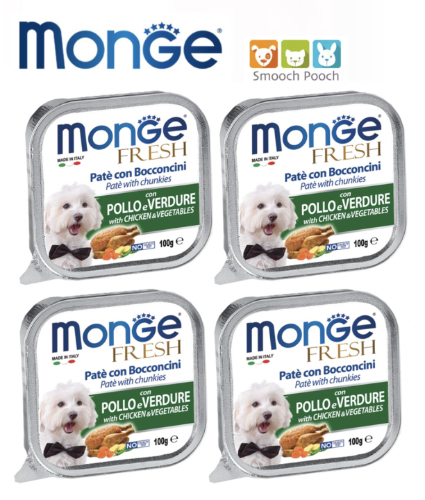 Monge Fresh Chicken w/vegetable 100g. (set of 4) | Lazada PH