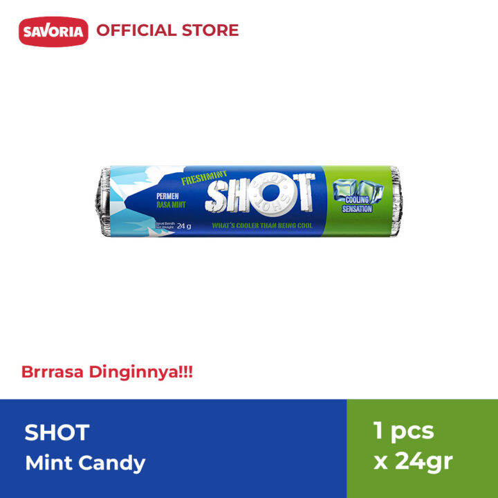 SHOT Mint Candy Roll - Permen Mint Bolong 24g | Lazada Indonesia