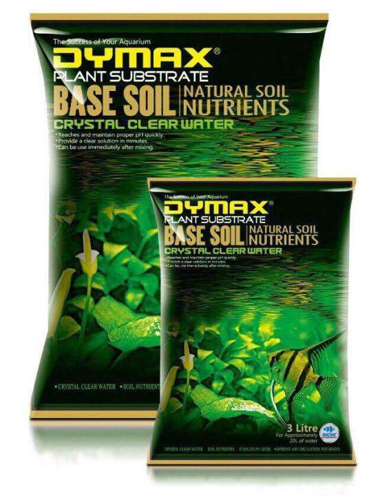 Dymax ดินปลูกพรรณไม้น้ำและรองพื้นสำหรับตู้ปลา เบส ซอย Base Soil ขนาด 3 ลิตร | Lazada.co.th