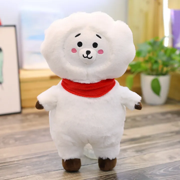 GETEK Cartoon BTS youth group doll expression pillow yellow dog sheep ...
