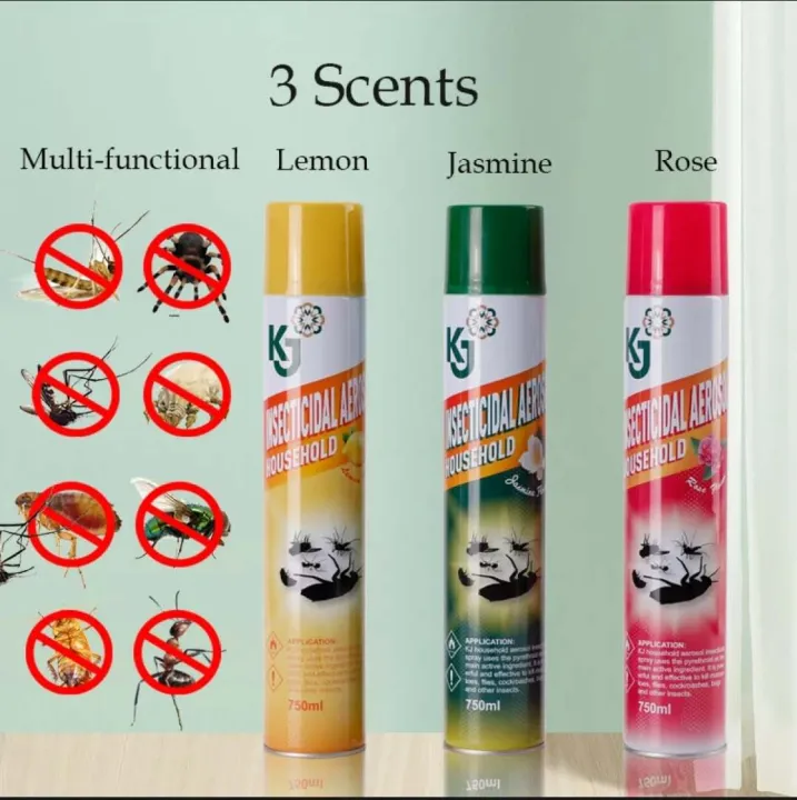 KJ INSECTICIDAL AEROSOL SPRAY 750ml 1PC | Lazada PH