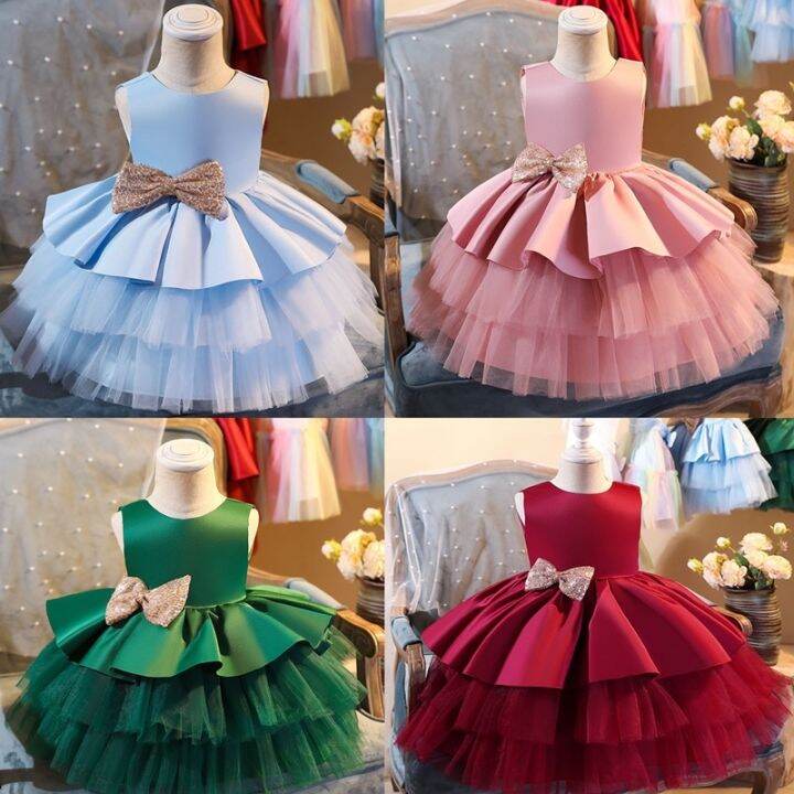 embodyunderdeveloped82ed5 1-5Yrs Baby Girls Baptism Dresses Big Bow ...