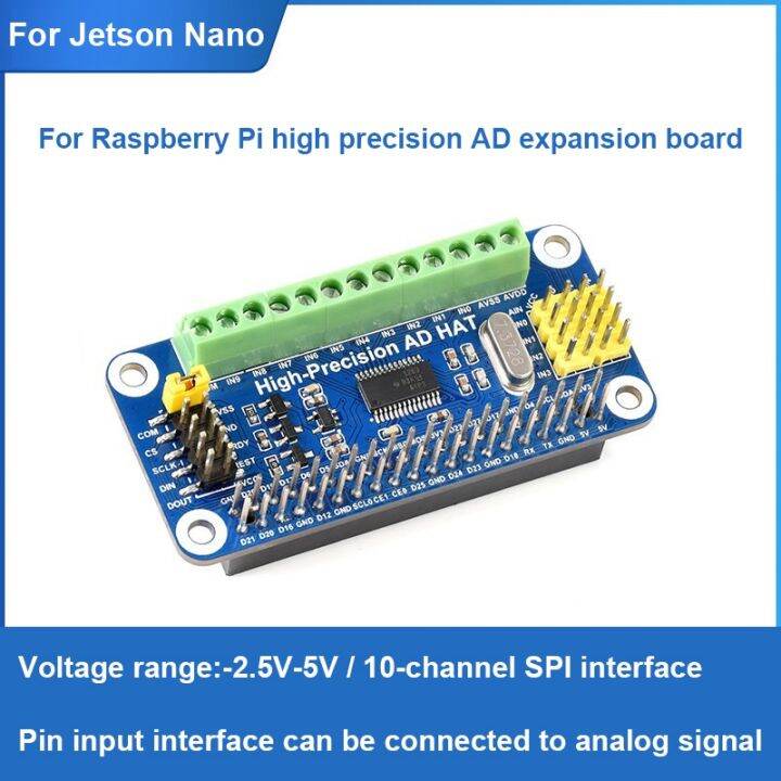 Waveshare for Jetson Nano Raspberry Pi High Precision AD Expansion Board Module ADS1263 32 Bits ...