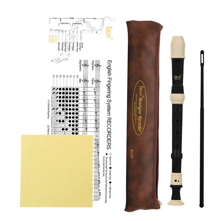 IRIN ABS Descant Recorder 8 Hole Baroque Style Recorders Instrument ...