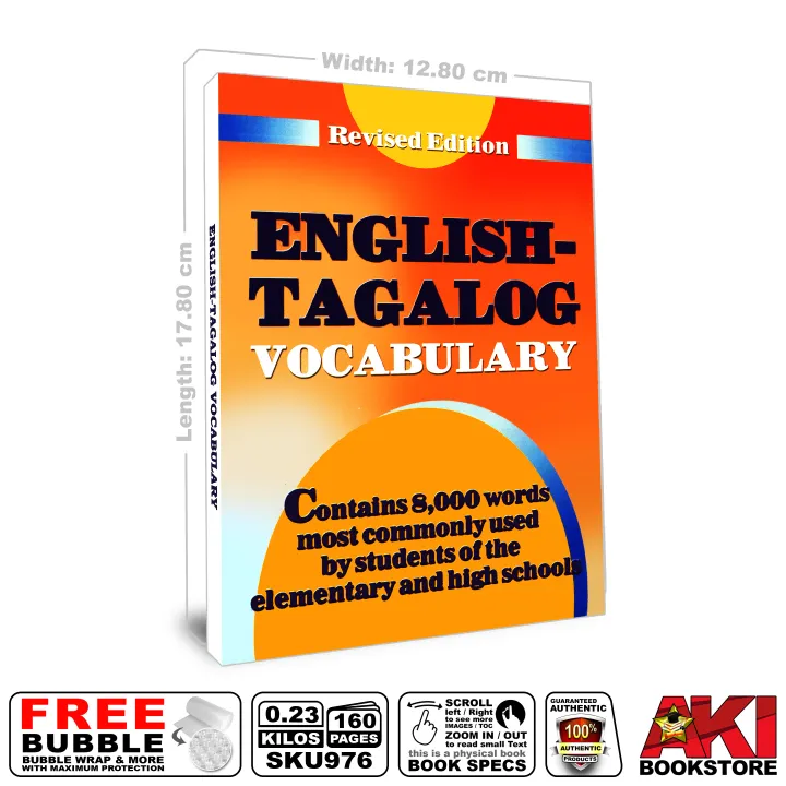 AUTHENTIC Revised Edition English-Tagalog Vocabulary - Contains 8,000 ...