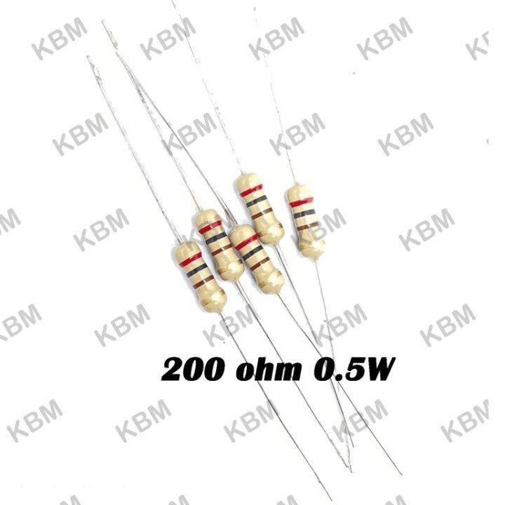 Resistor ตัวต้านทาน 200 ohm 0.25W 0.5W 1W 2W 5W 10W | Lazada.co.th