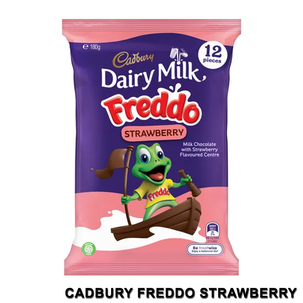 Cadbury Freddo Strawberry Milk Chocolate Share Pack 180g (12pcs) | Lazada