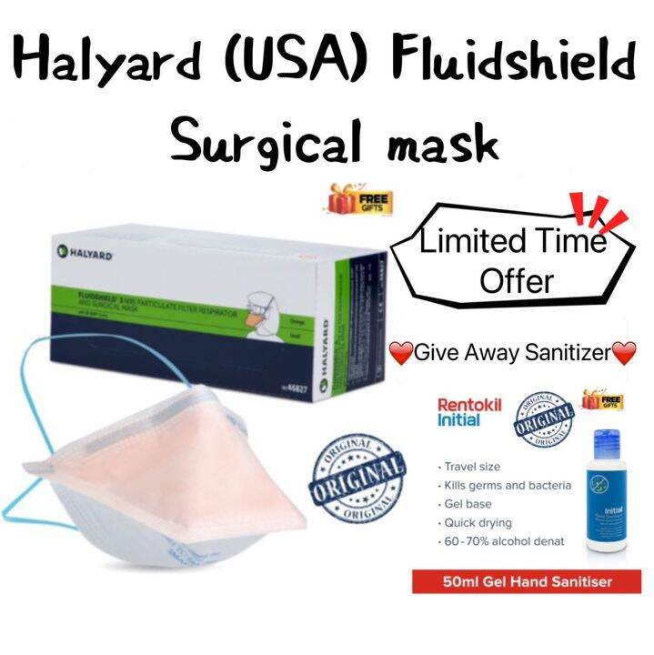 [READY STOCK] 35PCS Halyard Fluidshield Level 3 N95 particulate filter ...