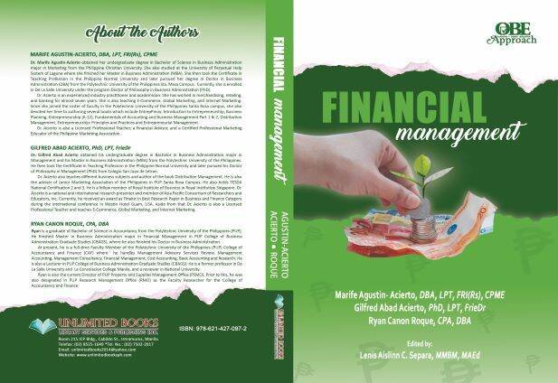 Financial Management by Dr. Marife Acierto, et, al. / 2022 | Lazada PH