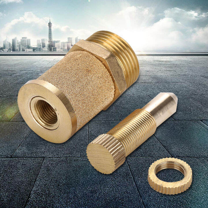 Male Thread Brass Air Pneumatic Noise Reducer Filter Exhaust Muffler ...