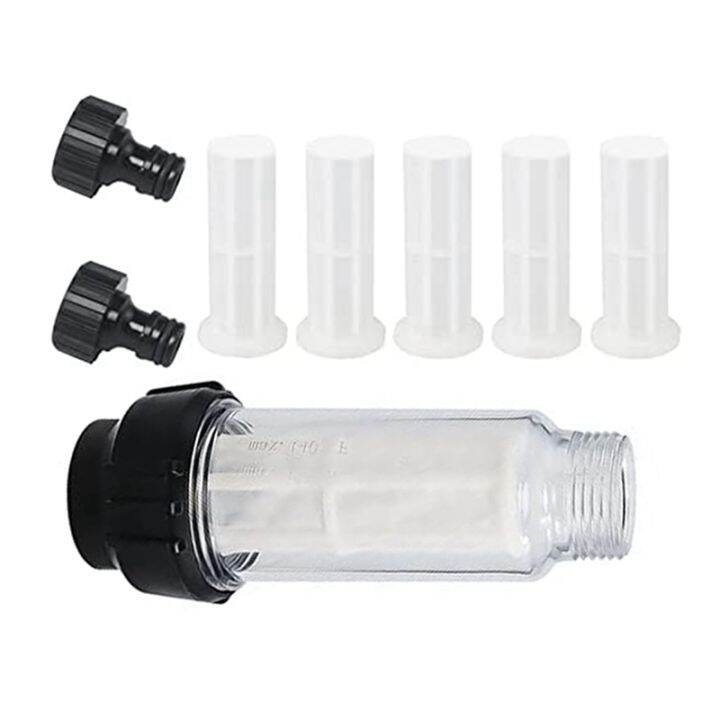 Water Filter Garden Hose, 3/4 Inch Water Pre-Filter Water Filter Set ...