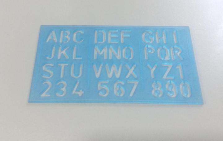 Stencil Ruler / Ruler Alphabet | Lazada