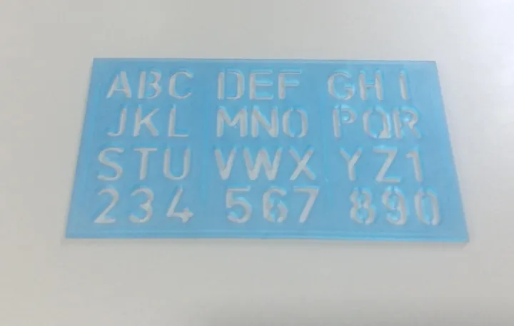 Stencil Ruler / Ruler Alphabet | Lazada