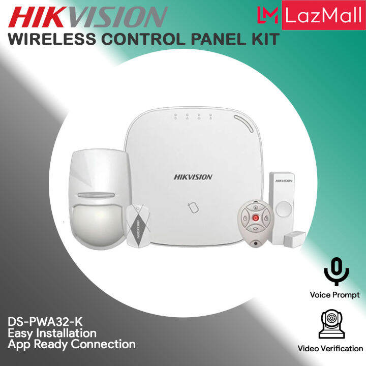 Hikvision Wireless Control Panel Kit 433mhz Voice prompt Security ...