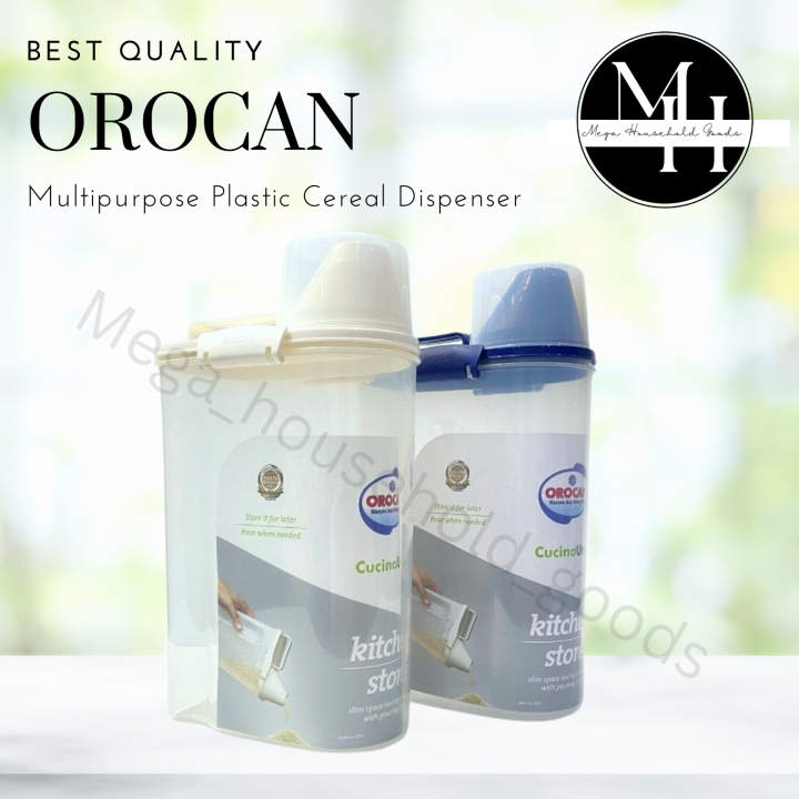 Orocan Kitchen Spout Container Cereal Container Food Keeper #1281 ...