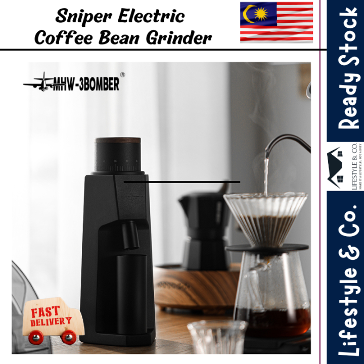 MHW-3BOMBER - Sniper Electric Coffee Bean Grinder Set 48mm Core 7 Star Stainless Steel Burr ...