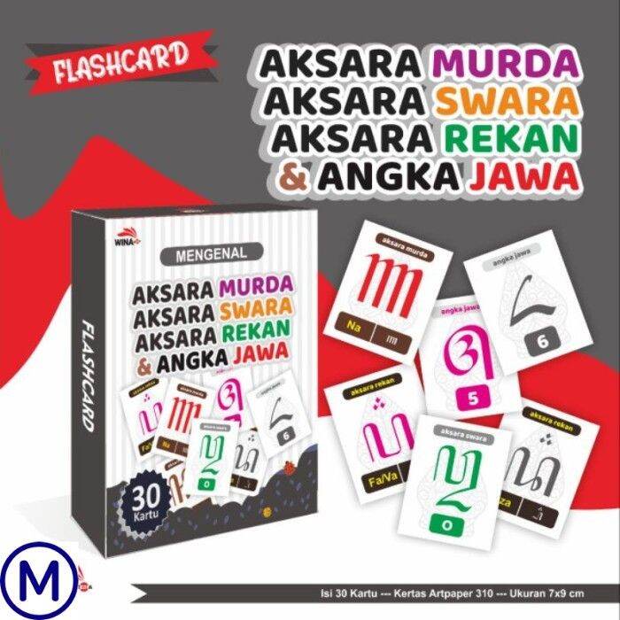 Flashcard Jawa Aksara Murda Rekan Swara | Lazada Indonesia