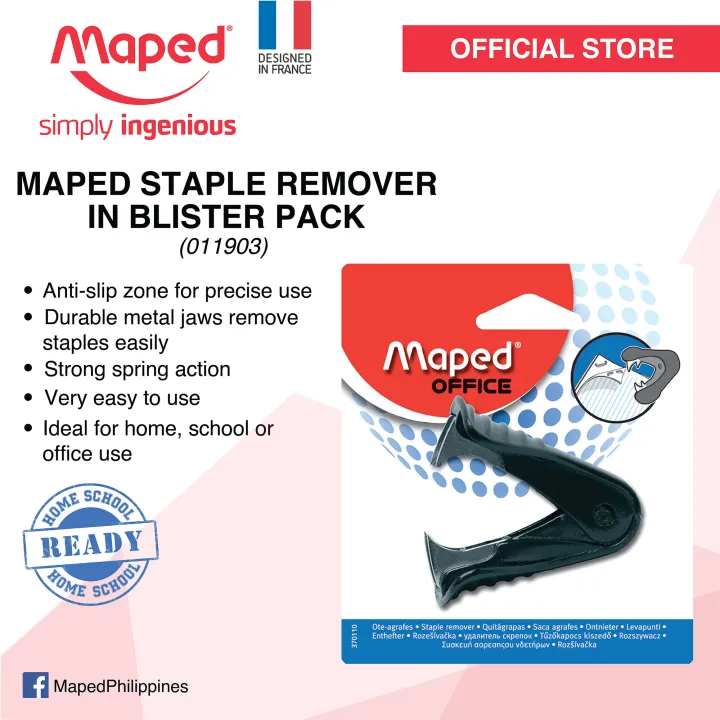 MAPED Office Staple Remover | Claw Type | Blister Pack | Non Slip Grip ...