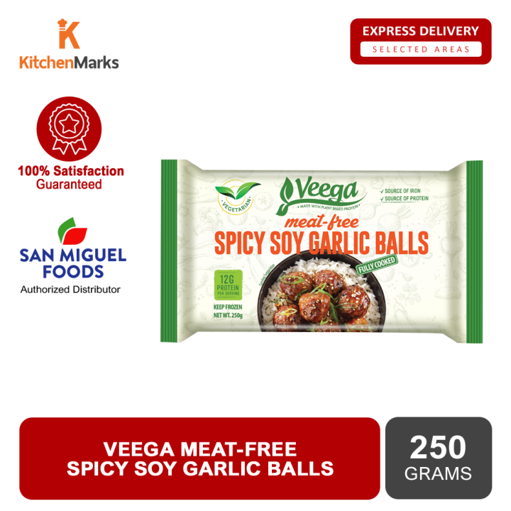 Veega Meat-Free Spicy Soy Garlic Balls Ready to Eat 250g | Lazada PH