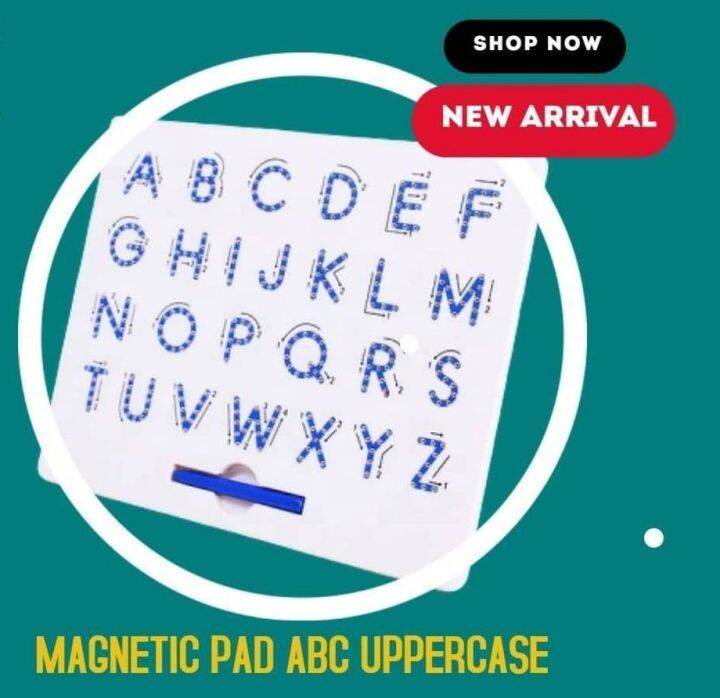 (ABC Uppercase) Magnetic Pad Alphabets Pre Writing Learning | Lazada