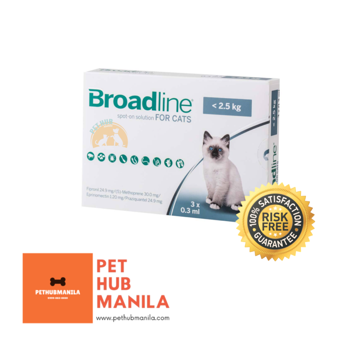Broadline Spot On Solution for Cats 2.5kg (x3 Pipettes) 1Box | Lazada PH