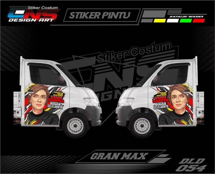 Sticker Stiker Pintu Mobil Pick Up Daihatsu Gran Max Granmax Sticker ...