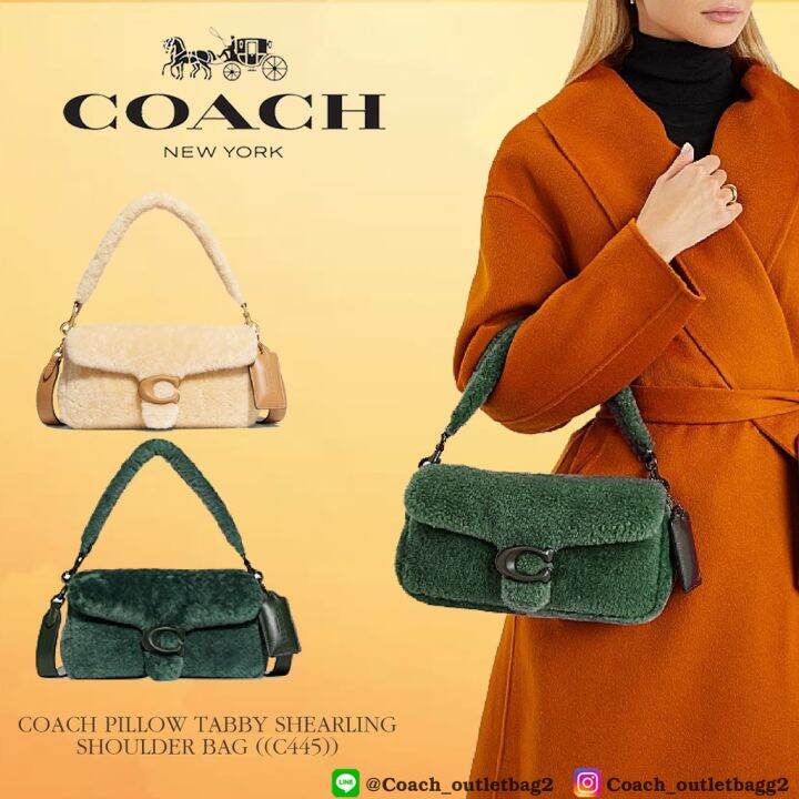 COACH PILLOW TABBY SHEARLING SHOULDER BAG ((C445)) | Lazada.co.th