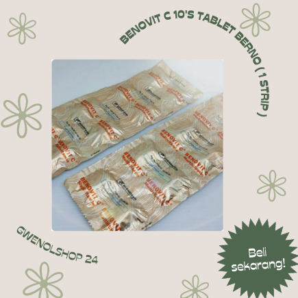 BENOVIT C 10'S TABLET BERNO ( 1 STRIP ) | Lazada Indonesia