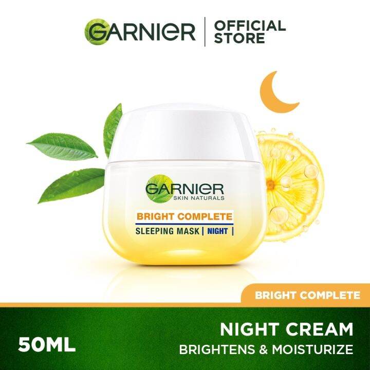 ALY SKINCARE Garnier Bright Complete Brightening Night Cream: Yoghurt ...