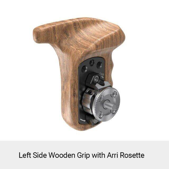 SmallRig DSLR Camera Rig Left Side Wooden Handle Grip with ARRI Rosette ...