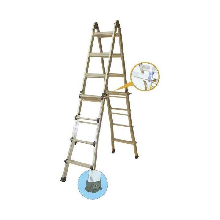 KRISBOW LADDER ADJUSTABLE 6,2 MTR 4X5 ALUMINIUM KW0100607 | Lazada ...