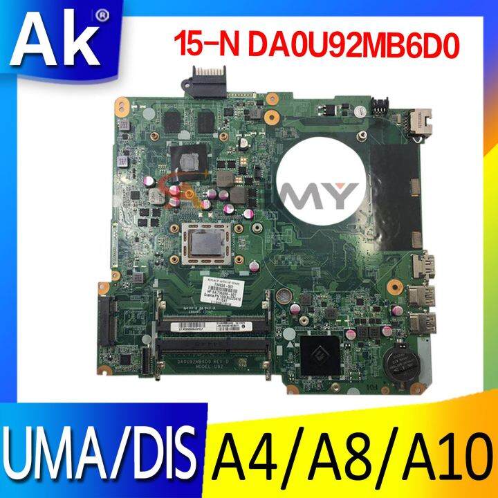 Laptop Motherboard For HP for Pavilion 15-N Series DA0U92MB6D0 Motherboard Mainboard with A4 A8 ...
