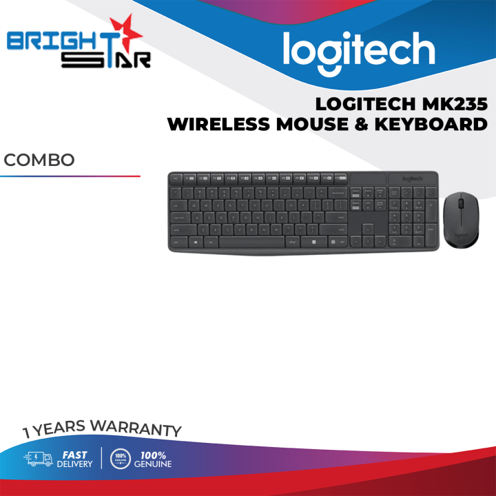 Logitech Mk235 Wireless Mouse And Keyboard Combo Lazada