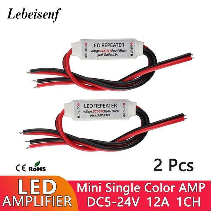 Mini LED Single Color Light Signal Amplifier 12A 1 Channel Power DC5 ...