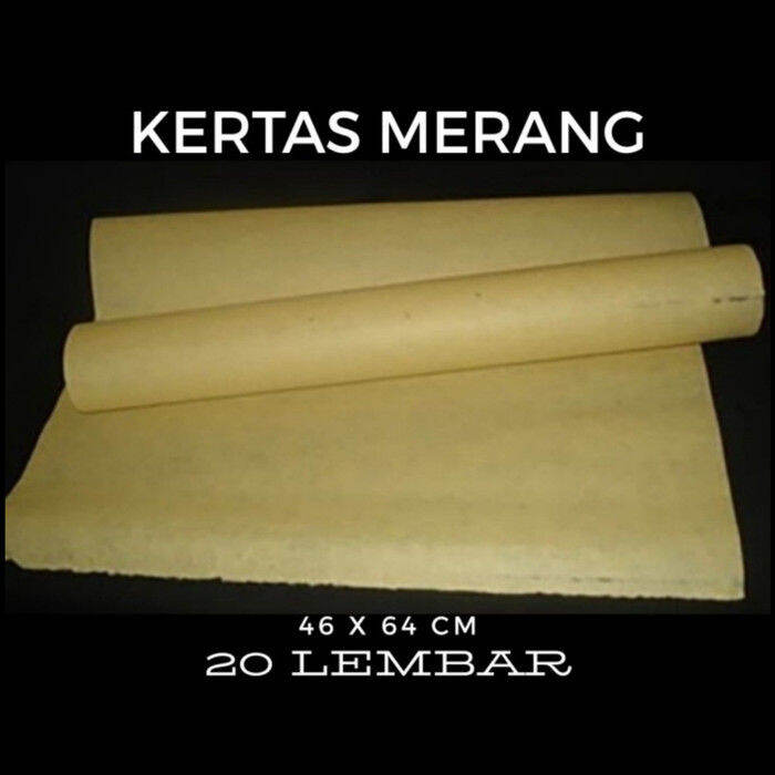 KERTAS MERANG (Harga Per-20pcs) / Kertas Serap Minyak Uk 45,5cm x 63cm ...