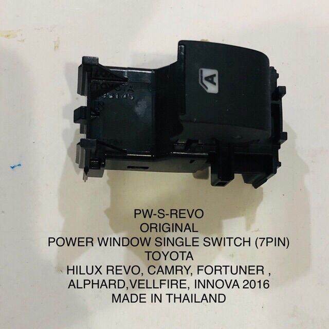 PW-S-REVO ORIGINAL POWER WINDOW SINGLE SWITCH FOR TOYOTA HILUX REVO 2.4 ...