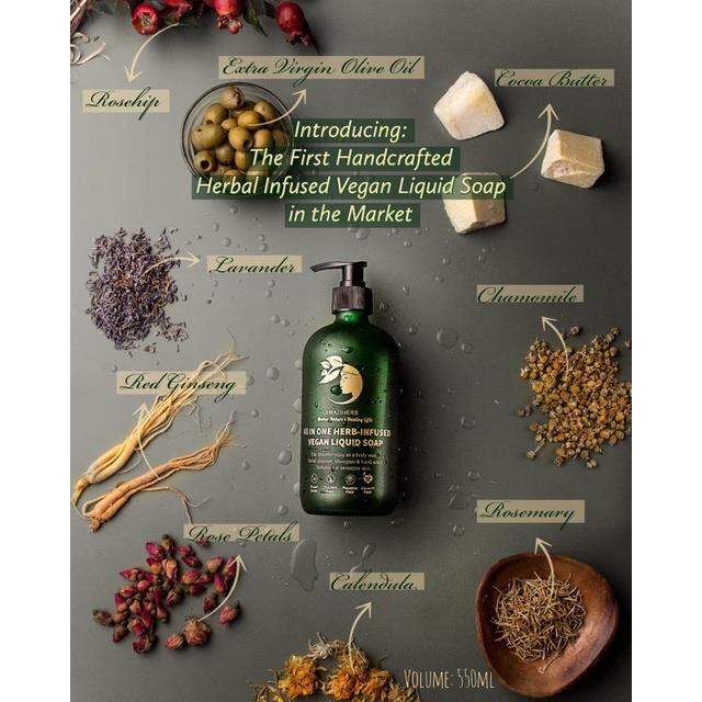 2023 Amaziherb All in one Herbal Infused Vegan Liquid Soap | Lazada PH