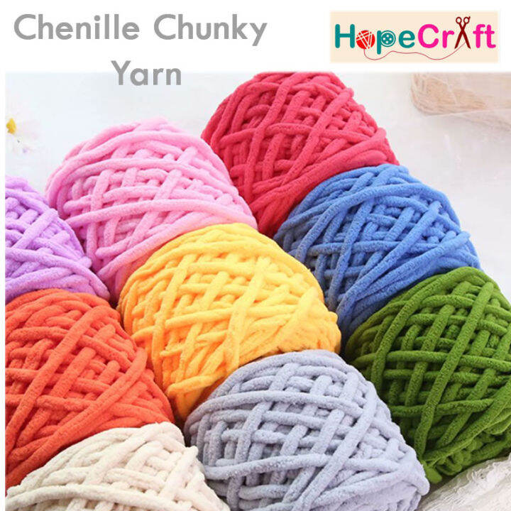 Benang Rajut Handuk/Chenille Chunky Yarn | Lazada Indonesia