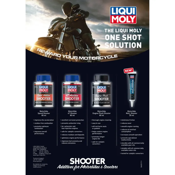 durable LIQUI MOLY MoS2 Oil Additive Shooter 20ml | Lazada PH