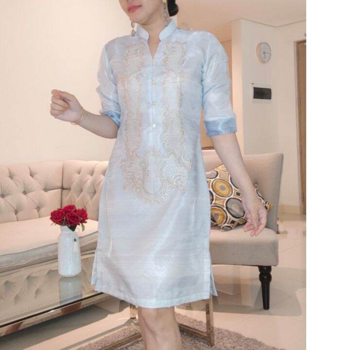 MODERN FILIPINIANA LADIES BARONG PURE EMBROIDERED | Lazada PH