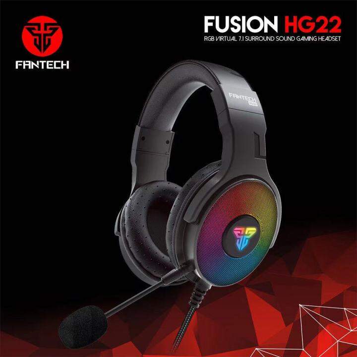 FANTECH FUSION HG22 RGB VIRTUAL 7.1 SURROUND SOUND GAMING HEADSET ...