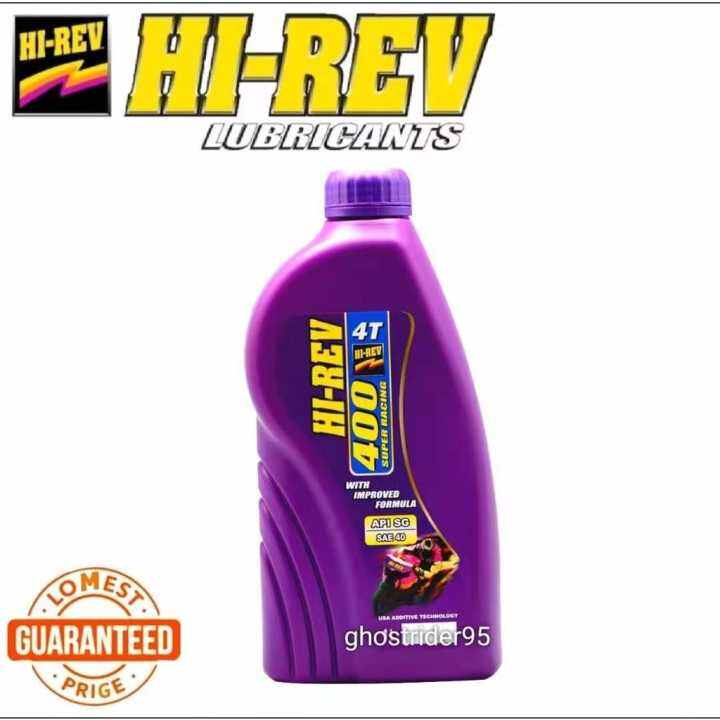 100% ORIGINAL} HI-REV 4T 400 HIREV 400 1L SAE-40 | Lazada