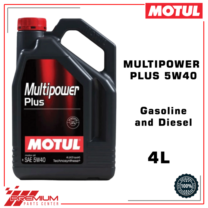 MOTUL 5W40 MULTIPOWER PLUS Gasoline and Diesel 4 Liters | Lazada PH