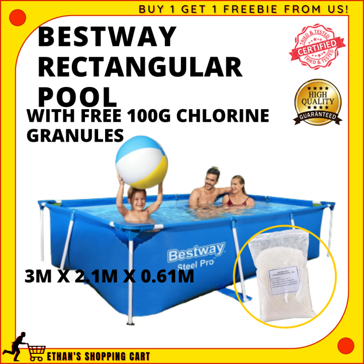 ETHAN SC BESTWAY HIGH QUALITY RECTANGULAR POOL . BESTWAY STEEL PRO ...