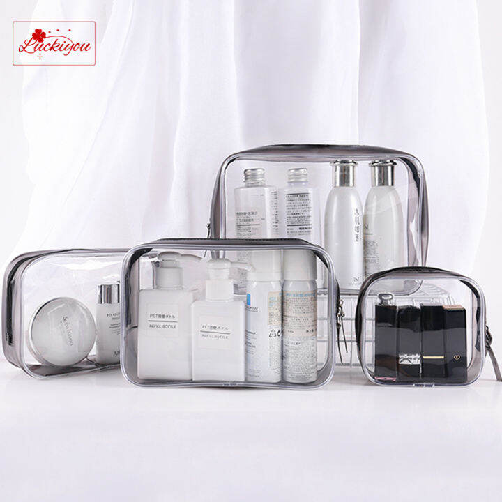 Transparent Cosmetic Bag PVC Women Clear Makeup Bags Beauty Case Travel ...
