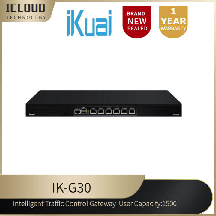 IKUAI IK-G30 Intelligent Traffic Control Gateway User Capacity:1500, 6x ...